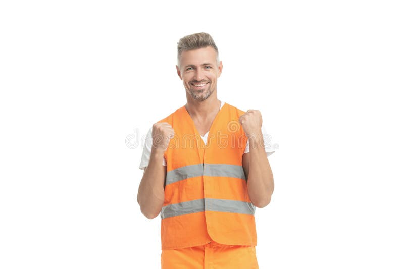 Successful Man Supervisor Isolated on White. Man Supervisor in White ...
