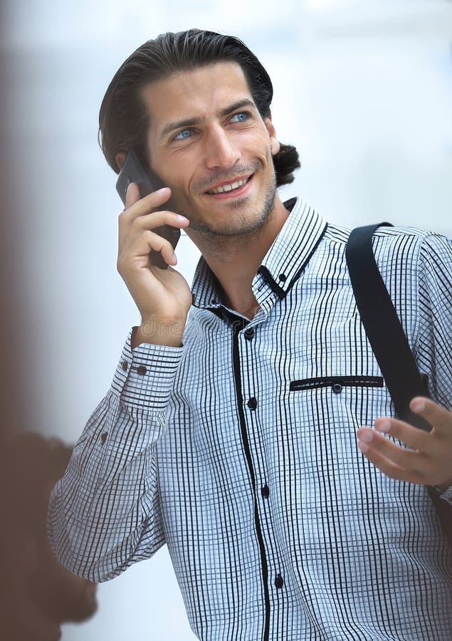 Successful Man Talking on the Phone Stock Image - Image of comfortable ...