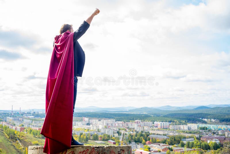 Successful man with a cape stock photo. Image of determined - 105410220