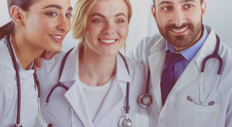 Successful Medical Team. Confident Doctors Team Standing Together and ...
