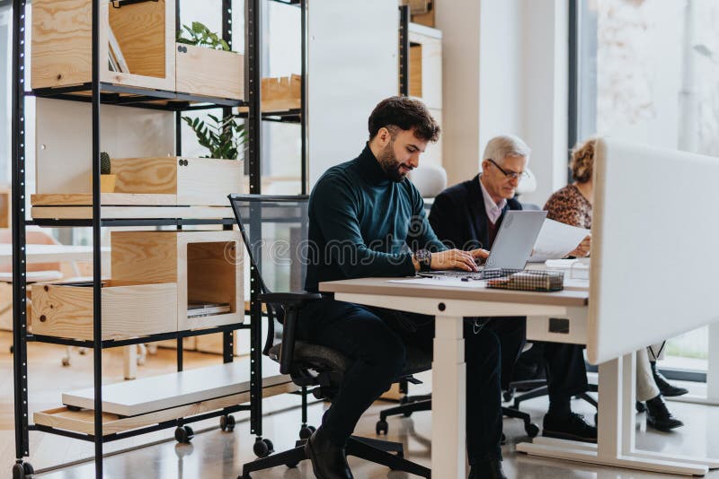 Successful Multicultural Team of Young Businesspeople Discussing ...