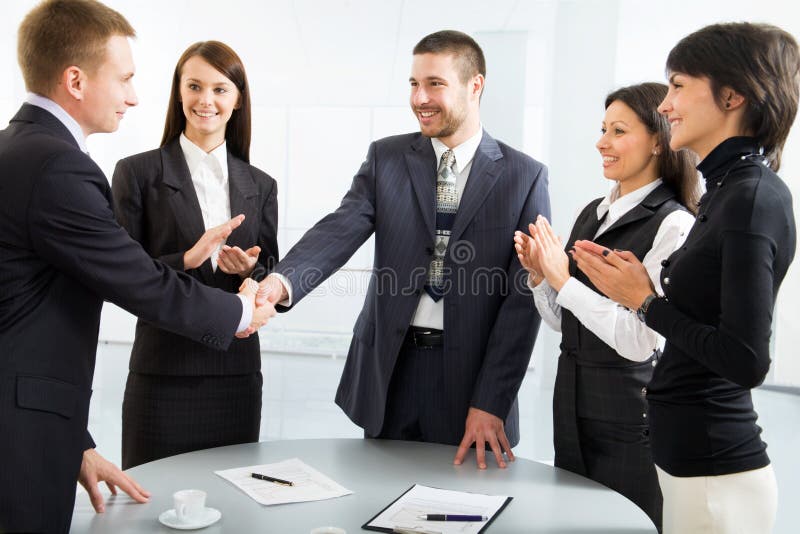 Business team at a meeting stock image. Image of businessman - 11620555