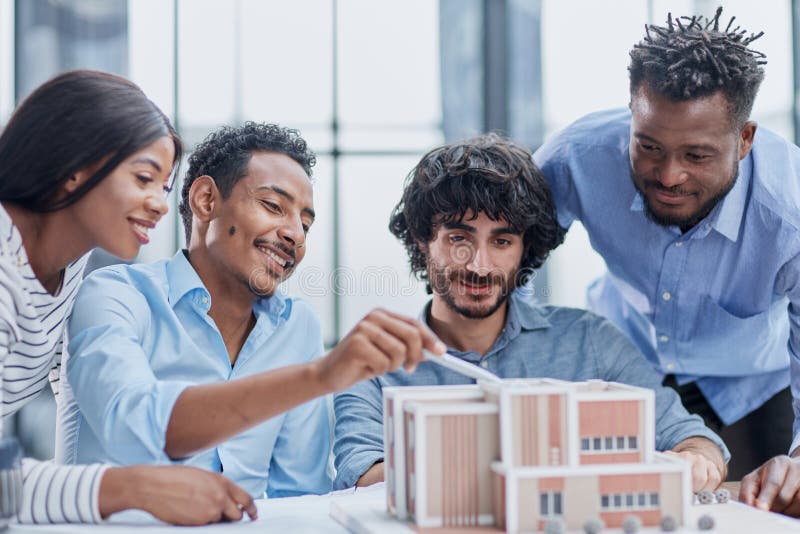 Successful Office Collaboration: Diverse Group of Employees Stock Photo ...