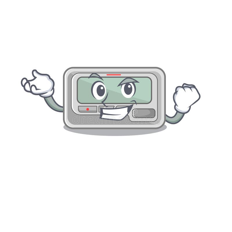 Successful Pager Placed Above Cartoon Wooden Table Stock Vector ...