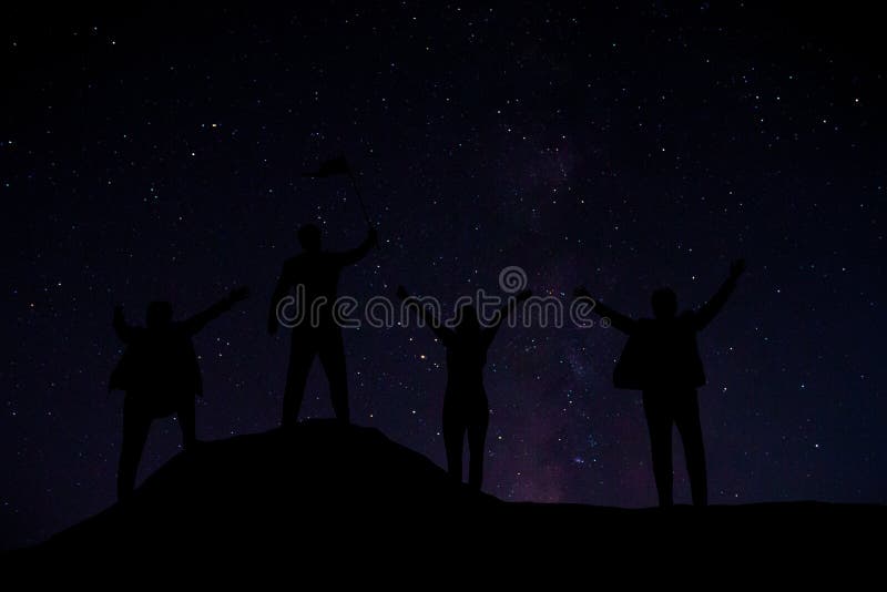 Successful People are at the Peak. among the Beautiful Stars in the ...