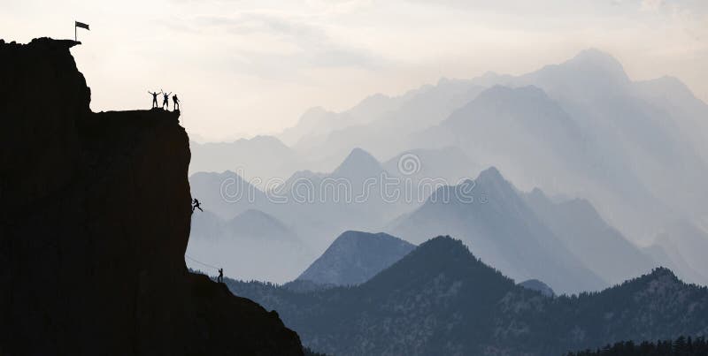 Successful People of the Summit; Team Leadership, Determined and ...