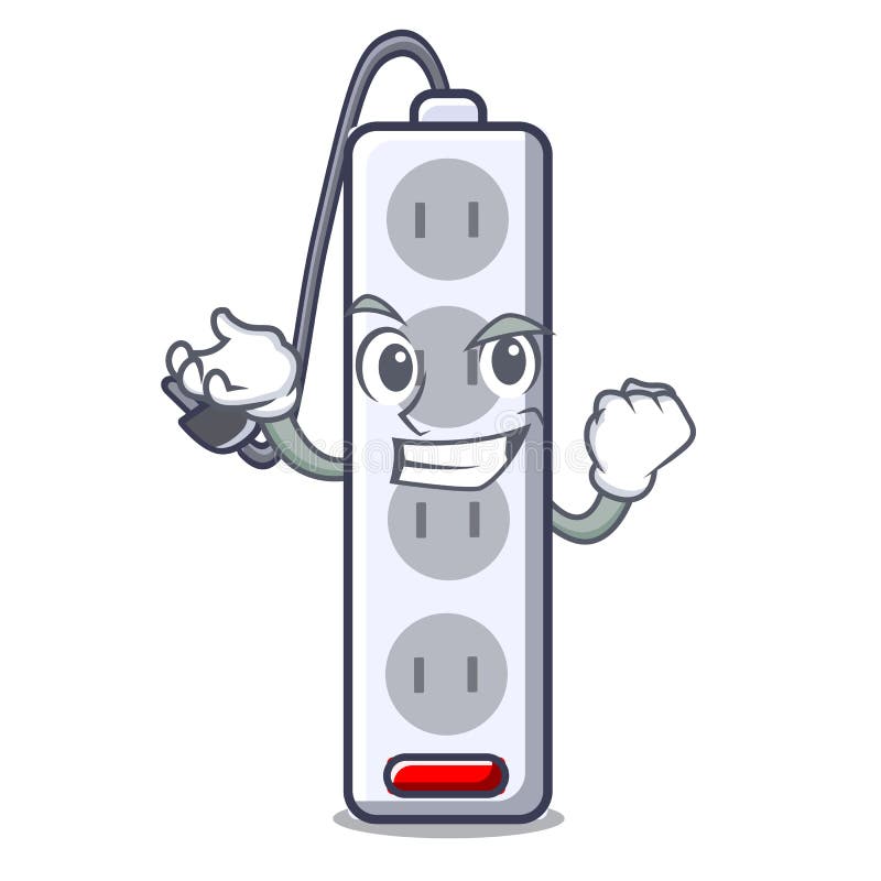 Successful Power Strip Attaches the Cartoon Table Stock Vector ...