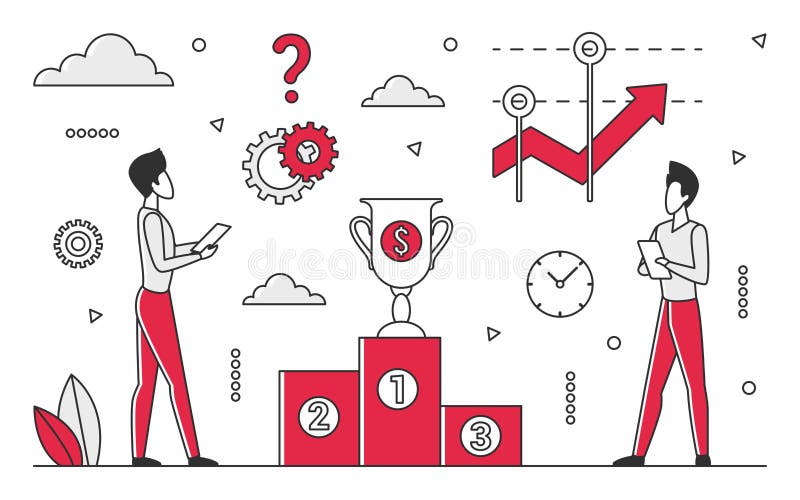 Project Strategy Line Icons Collection. Planning, Execution, Roadmap ...