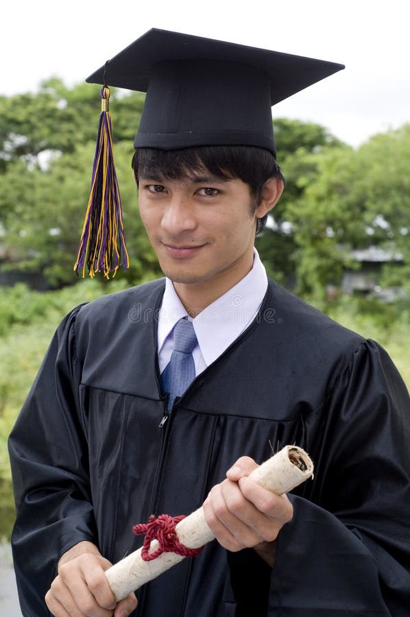 Successful and Proud Graduate Student Stock Image - Image of happiness ...