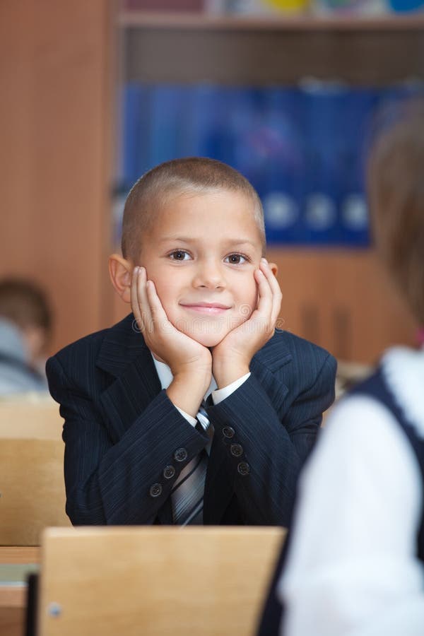 Successful schoolboy stock image. Image of elementary - 10785811