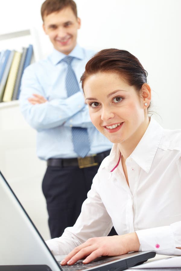 Successful secretary stock photo. Image of male, employment - 33944474