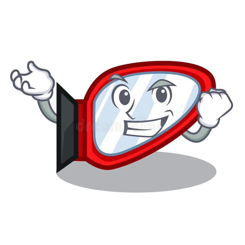 Successful Side Mirror in the Cartoon Shape Stock Vector - Illustration ...