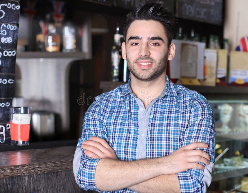 Small business owner stock photo. Image of happy, barista - 82755190