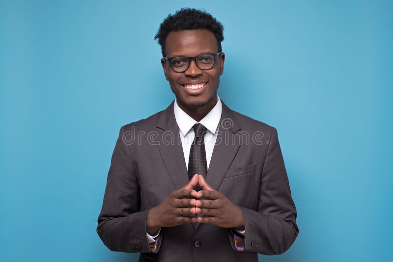 Successful Smiling Cheerful African American Businessman Executive ... Successful Smiling Cheerful African American Businessman Executive ...