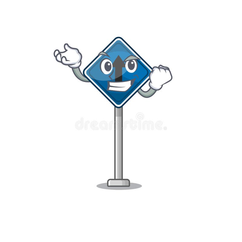 Successful Straight Ahead with the Character Shape Stock Vector ...