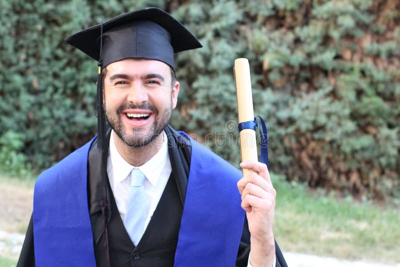 Successful Student during Graduation Day Stock Image - Image of ...