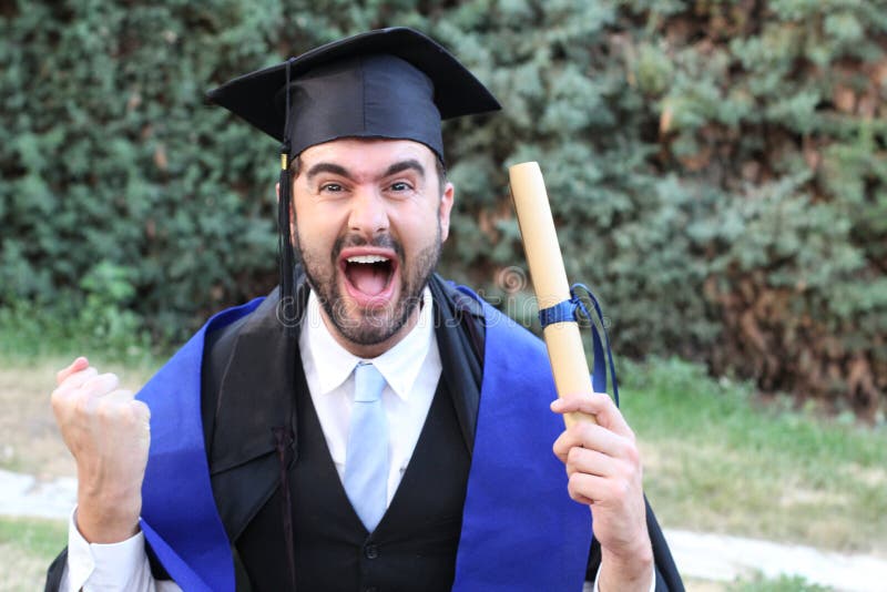 Successful Student during Graduation Day Stock Image - Image of ...