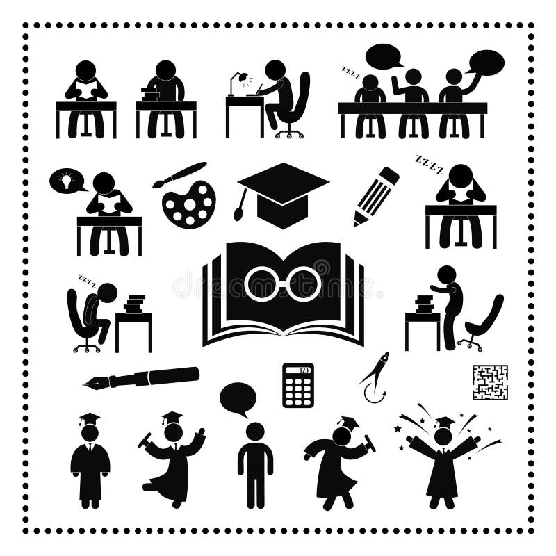 Successful study symbol stock vector. Illustration of exam - 51268801