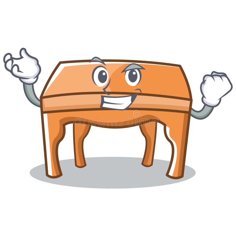 Successful Table Character Cartoon Style Stock Vector - Illustration of ...