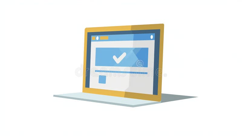 Successful Task Completion stock illustration. Illustration of webpage ...