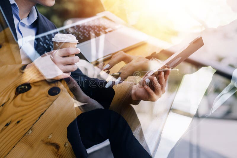 Successful Team. Group of Young Business People Working and ...