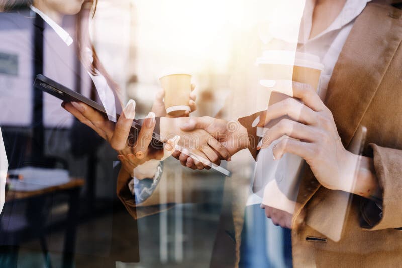 Successful Team. Group of Young Business People Working and ...