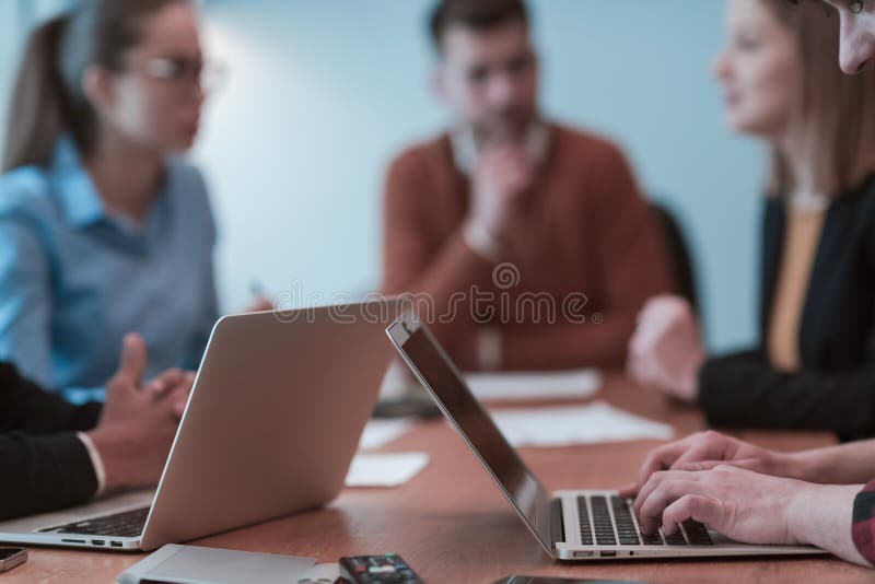 Successful Team. Group of Young Multi-ethnic Business People Working ...