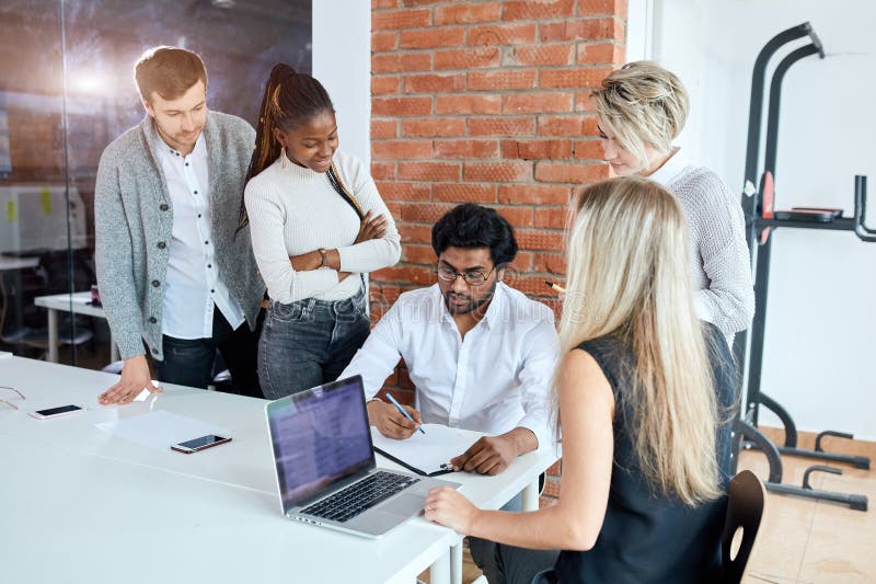 Successful Team Reving Plans for the Future Stock Photo - Image of ...