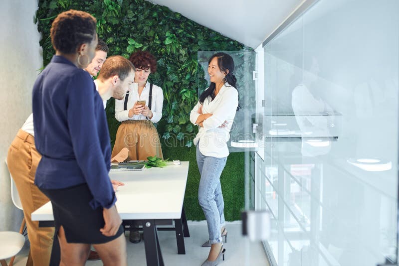 Successful Team Working Together at Office Stock Image - Image of ...