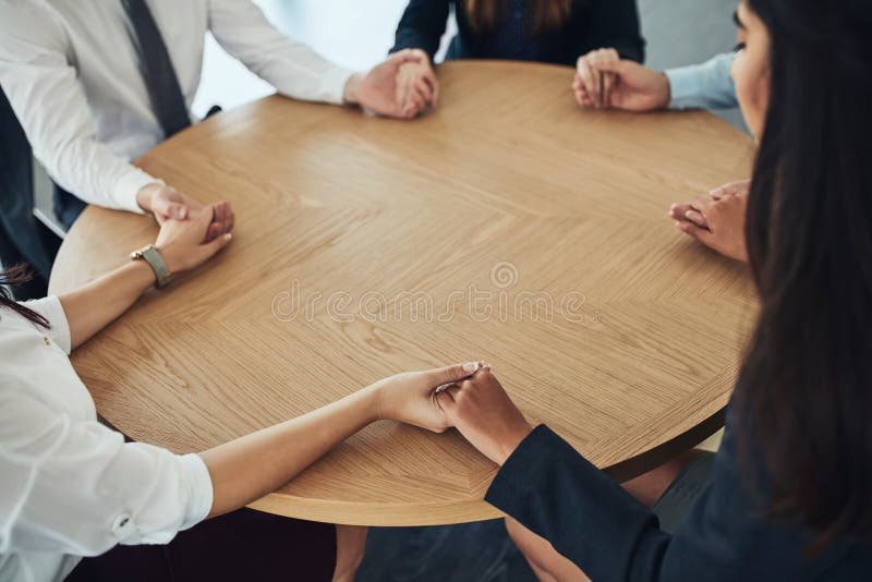 Successful Teams Require Trust and Support. a Group of Businesspeople ...