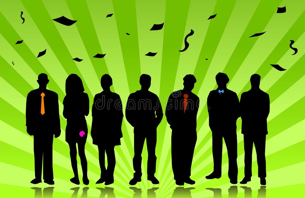 Successful teamwork people stock vector. Illustration of charm - 6983531