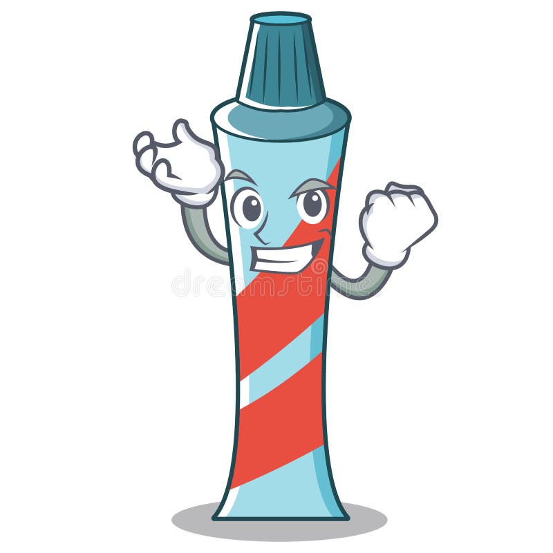 Successful Toothpaste Character Cartoon Style Stock Vector ...