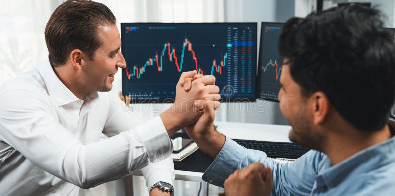 Successful of Traders with Happy Face and Handing Together. Sellable ...