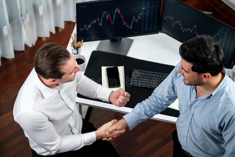 Successful Traders Focusing on High Profit Chart Investment. Sellable ...