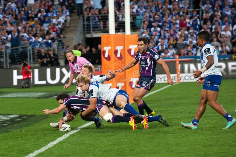 Successful try in rugby editorial photography. Image of playing - 26901607