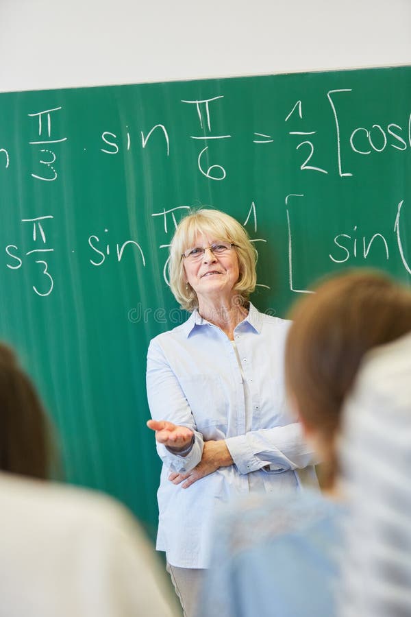 Successful Teacher and Students Taking an Exam Stock Image - Image of ...