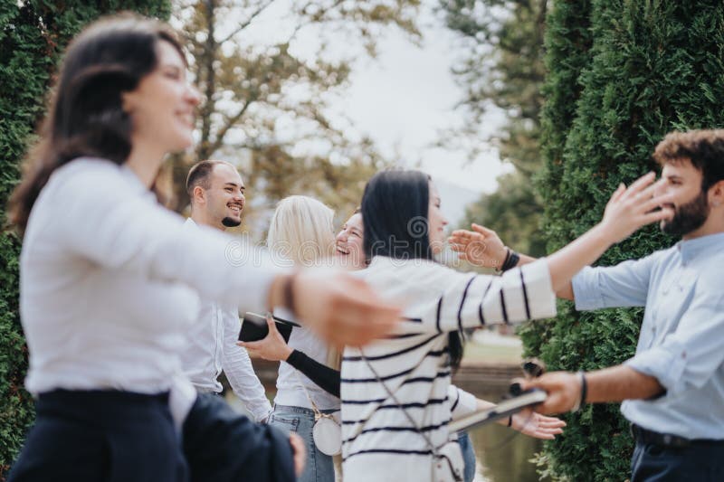 Successful University Students Discussing Subjects and Preparing for ...