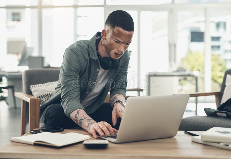 The Successful Warrior is the Average Man. a Young Business Man Working ...