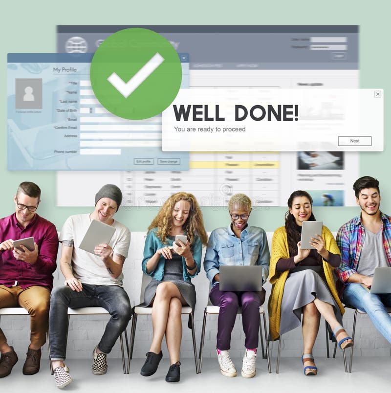 Successful Well Done Accomplishment Achievement Excellence Conce Stock ...