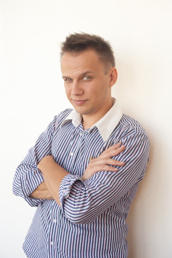 Successful white worker stock image. Image of young, hair - 47157859