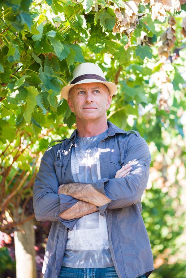 Successful Winemaker at Their Vineyard Stock Photo - Image of outdoor ...