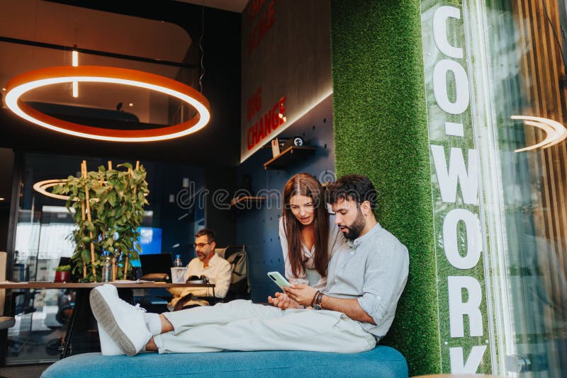 Successful Workplace Collaboration: Diverse Team of Confident ...