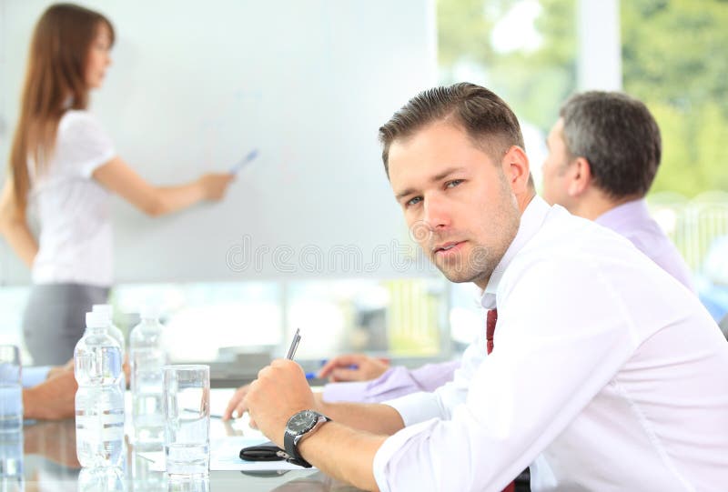 Successful Young Business Man Stock Photo - Image of team, success ...