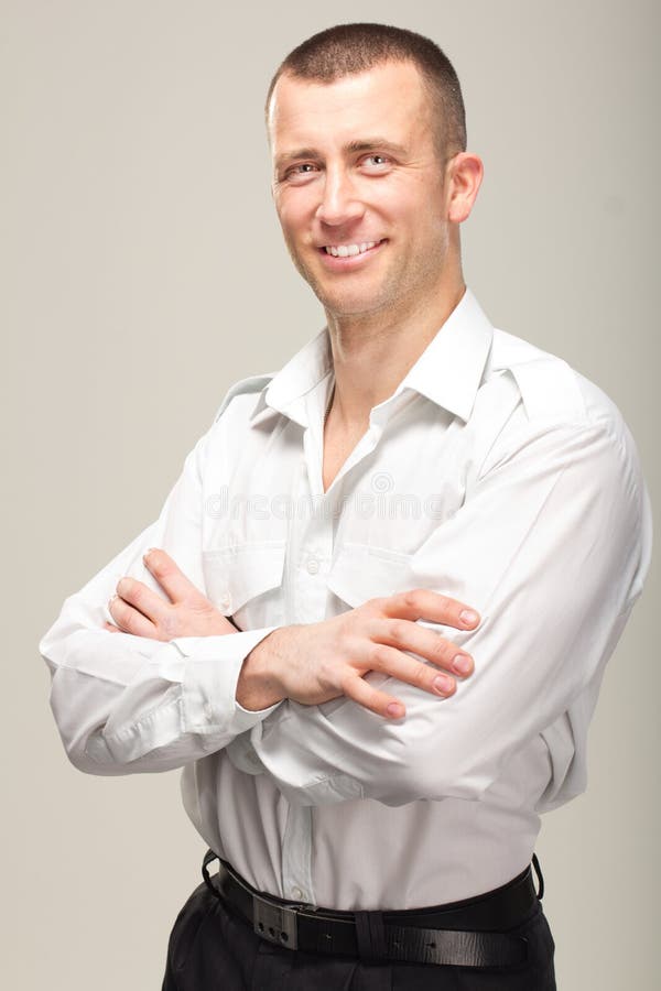 Successful Young Man Businessman Looking Strong and Co Stock Image ...