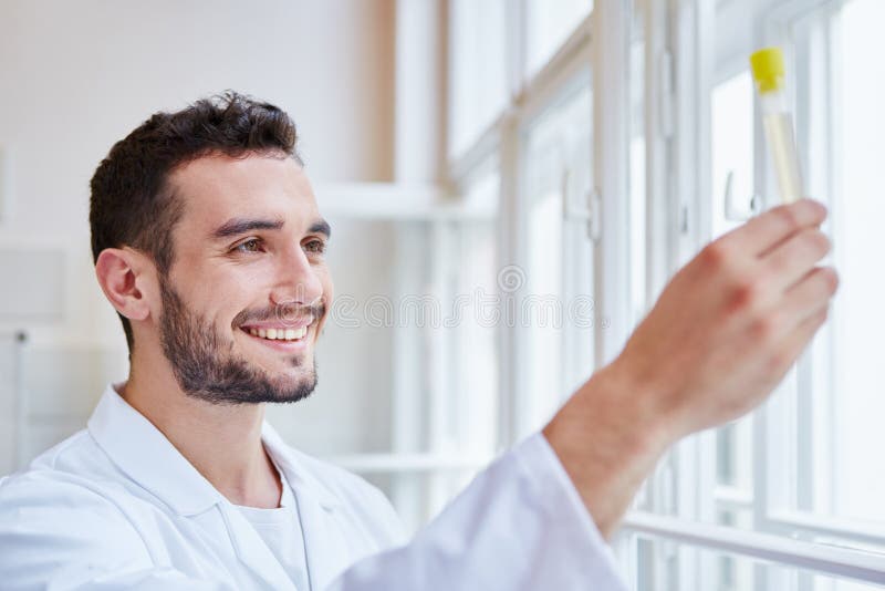 Successfull Scientist Makes Experiment Stock Image - Image of hospital ...