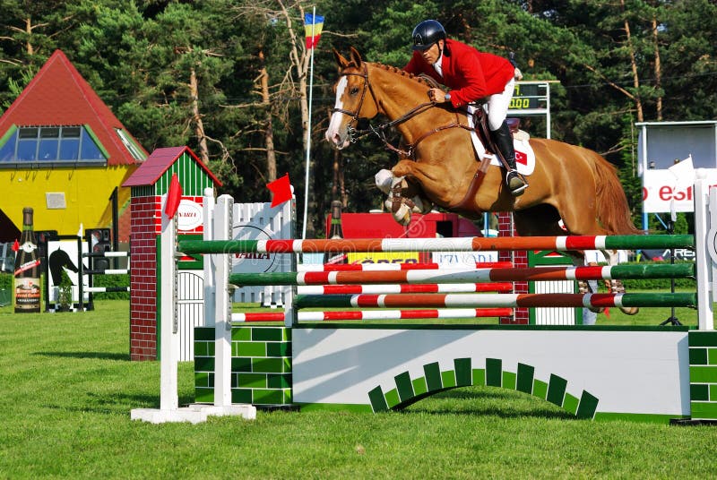 Horse refusing jump stock image. Image of falls, girls - 72867169