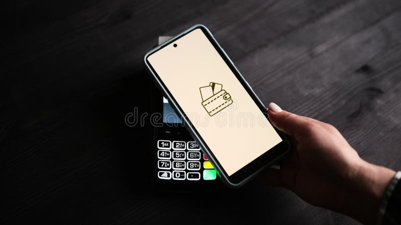 Successfully Payment Process on a Screen of Smartphone Stock Footage ...