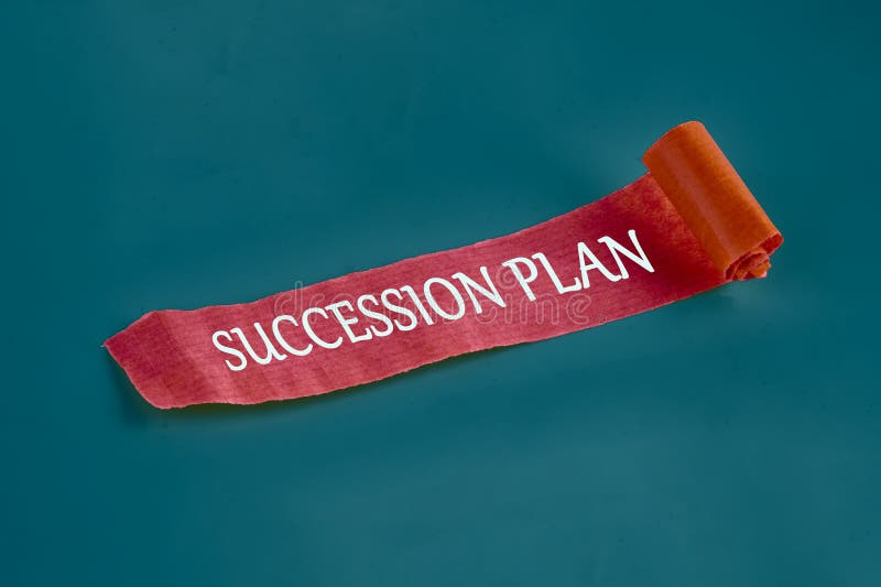 SUCCESSION PLAN Word Alphabet Letters on an Unfolded Piece of Paper ...