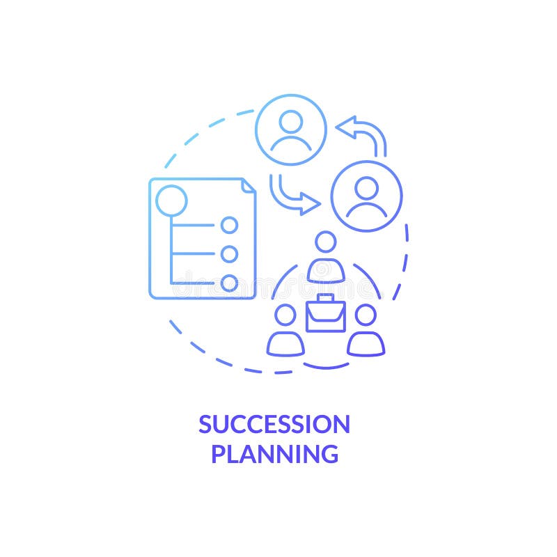 Succession Planning Blue Gradient Concept Icon Stock Vector ... Succession Planning Blue Gradient Concept Icon Stock Vector ...