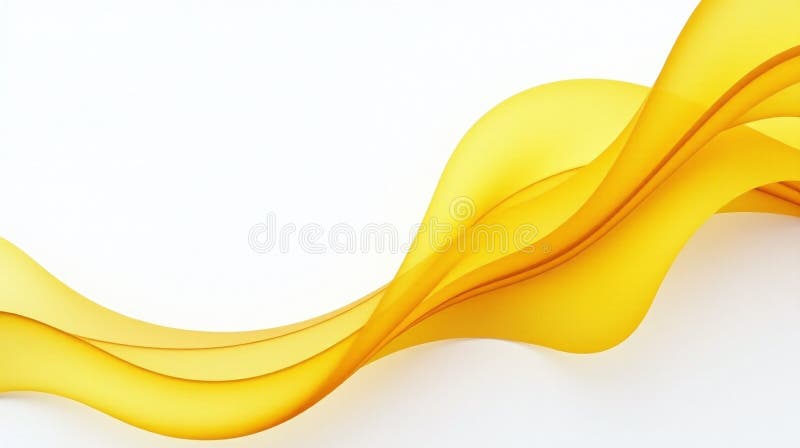 Succinctly Displayed: Fluid, Golden Lines upon a Pristine Canvas Stock ...